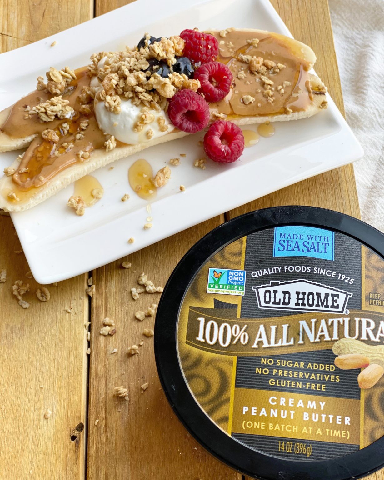 Peanut Butter Banana Split - Old Home Foods